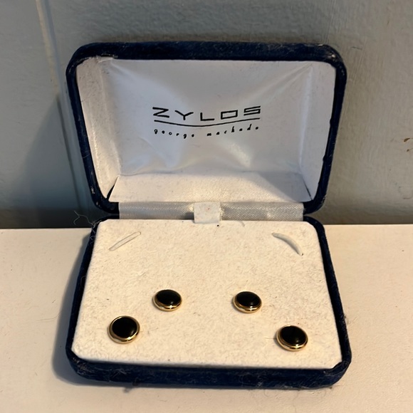 Zylos | Accessories | Vintage Zylos Mens Tuxedo Studs Set In Box | Poshmark